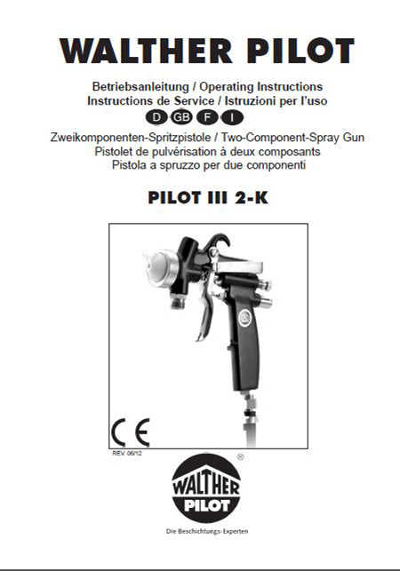 WALTHER PILOT III-2K Spray Gun - Spray Direct