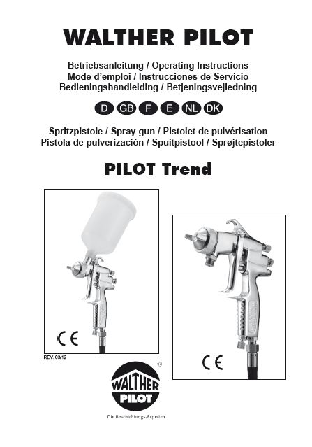 Walther Pilot Trend Spray Gun - Spray Direct